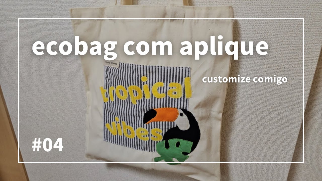 ecobag customizada com patch aplique