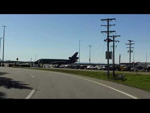 Fairbanks International Airport Access Road inbound