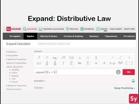Expand: Distributive Law
