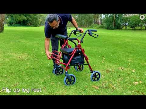 Super Compact Folding Rollator | Aluminium Walking Frame | Gilani Engineering