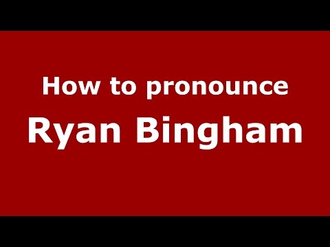 How to pronounce Ryan Bingham (American English/US) - PronounceNames.com