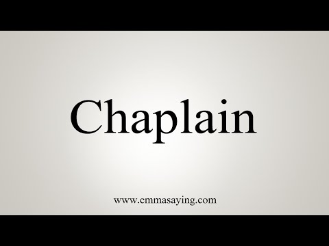How To Say Chaplain