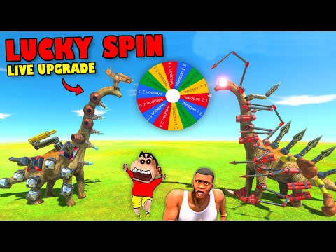 LUCKY MYSTERY SPIN BATTLES with SHINCHAN vs CHOP vs AMAAN-T in Animal Revolt Battle Sim LIVE UPGRADE
