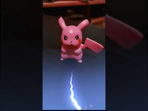 Pikachu got angry, turned pink