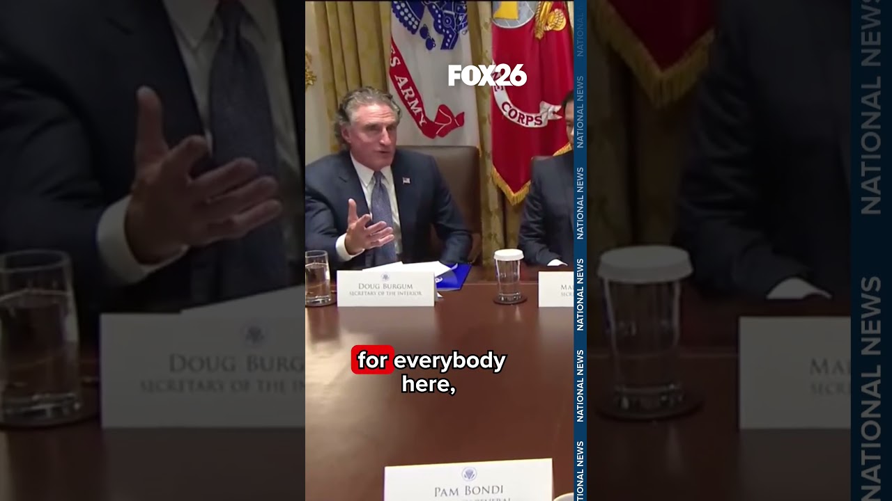Secretary Burgum talks about the US Park Police finally being able to chase bad guys thanks to Trump