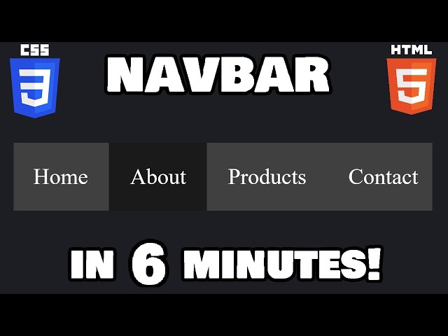How to Create a CSS Navigation Bar in 6 Minutes | Galaxy