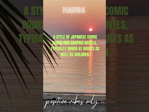 MANGA MEANING - WHAT IS MANGA? - ENGLISH DICTIONARY #manga #naruto