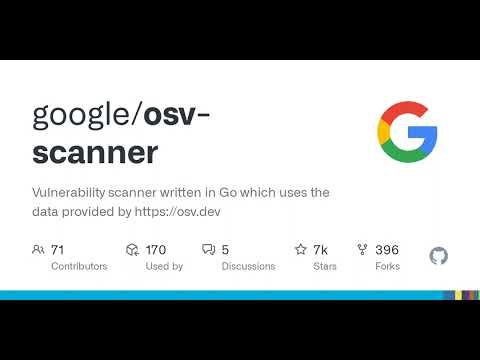 GitHub - google/osv-scanner: Vulnerability scanner written in Go which uses the data provided by ...
