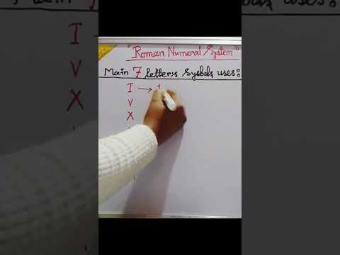7 Letters Symbol in Roman Numeral#maths#viralvideo #shortvideo#video#viralshorts #shorts#short#viral