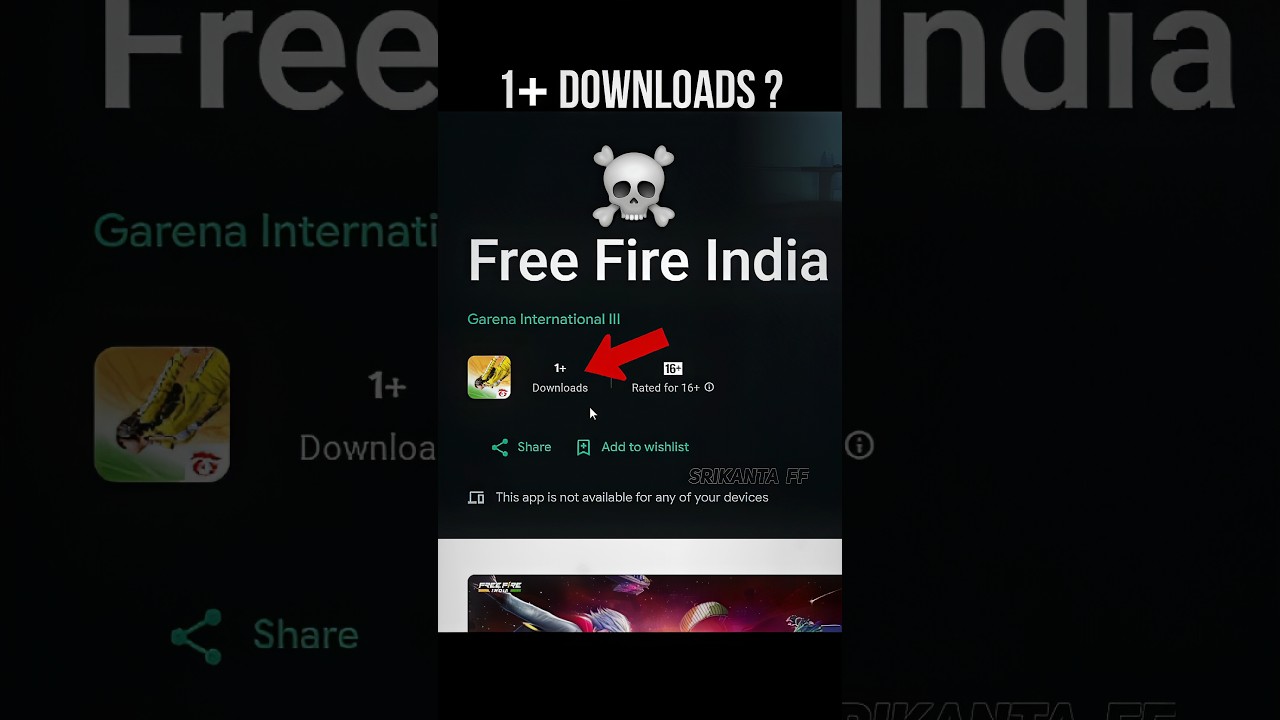 1+ Downloads 🔥 How Did Those Players Download Free Fire India? #srikantaff