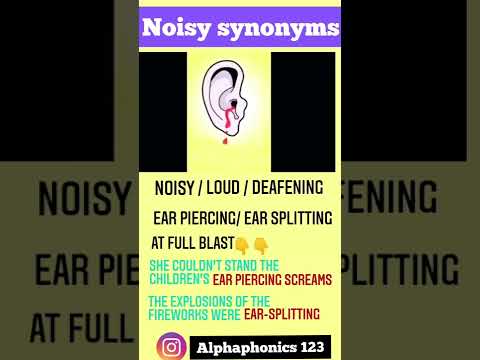 noisy synonyms | idiom | phrases | synonym | pronunciation | english speaking|