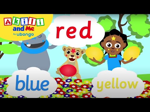 My Favorite Colour is...Red, Blue or Yellow? | Learn New Words with Akili | African Cartoons