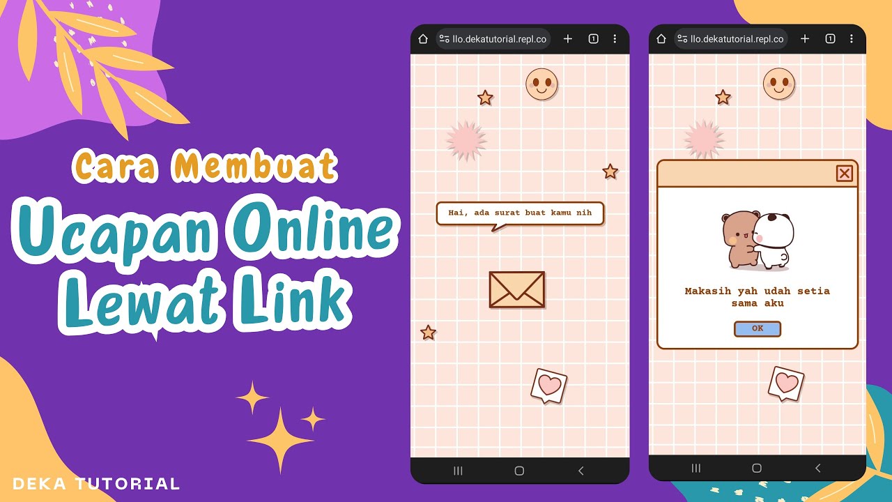 Cara Membuat Ucapan Bucin Online Lewat Link | Script HTML Replit