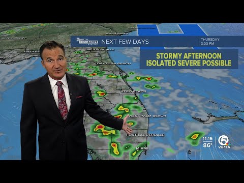 WPTV First Alert Weather Forecast for Afternoon of Wednesday, June 25, 2025