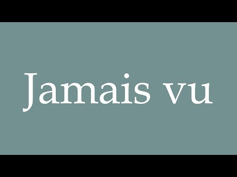 How to pronounce ''Jamais vu'' in French