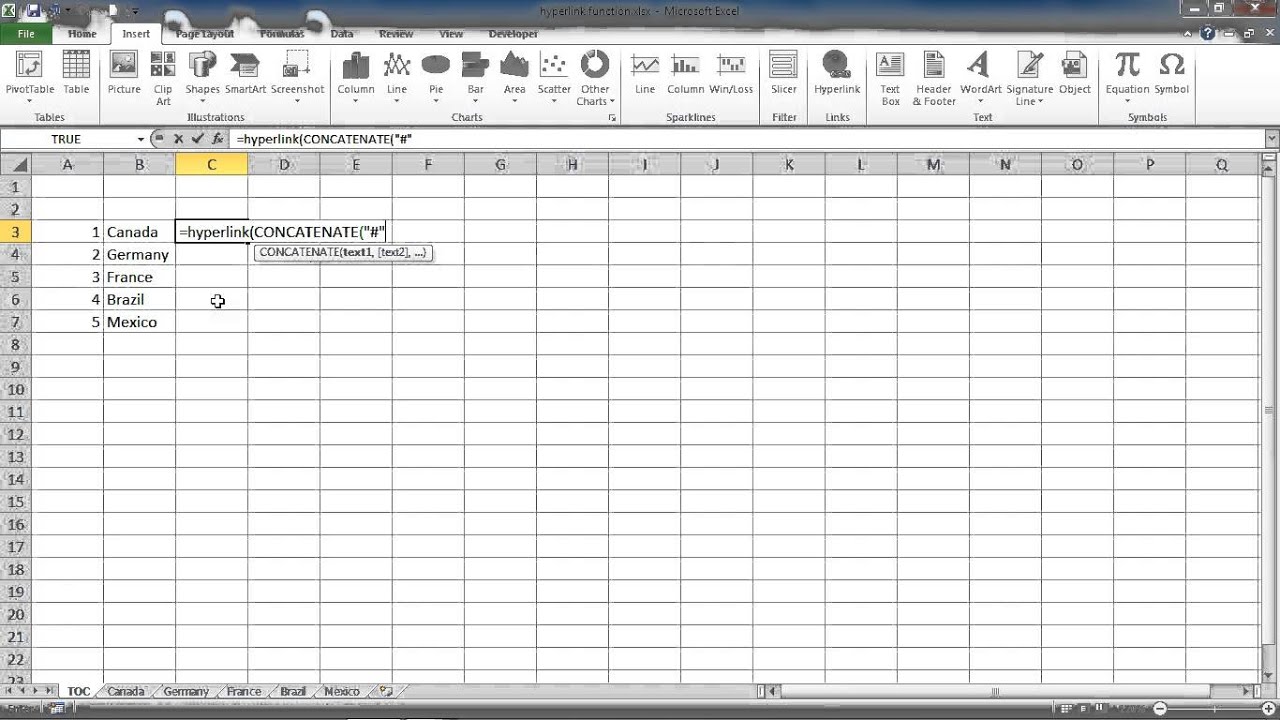 Create Dynamic Hyperlinks in Excel