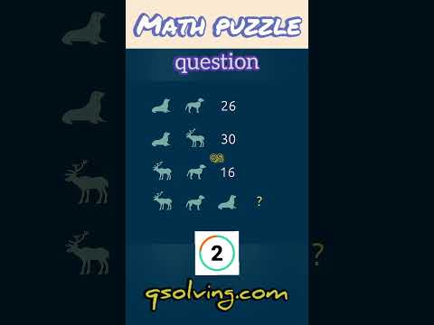 math animal counting hard puzzle Q Solving #riddles #puzzle #math #tricks #viral