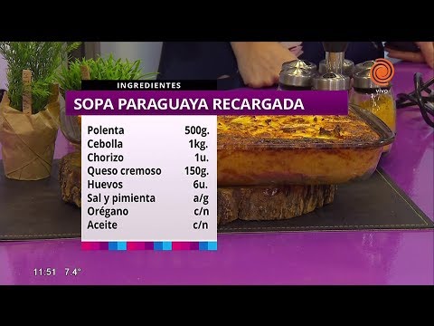 Receta de Sopa paraguaya
