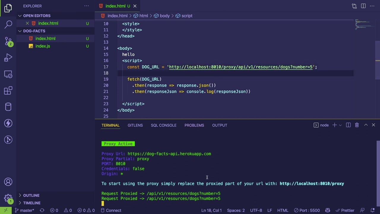 How to display data from an API using Vanilla Javascript