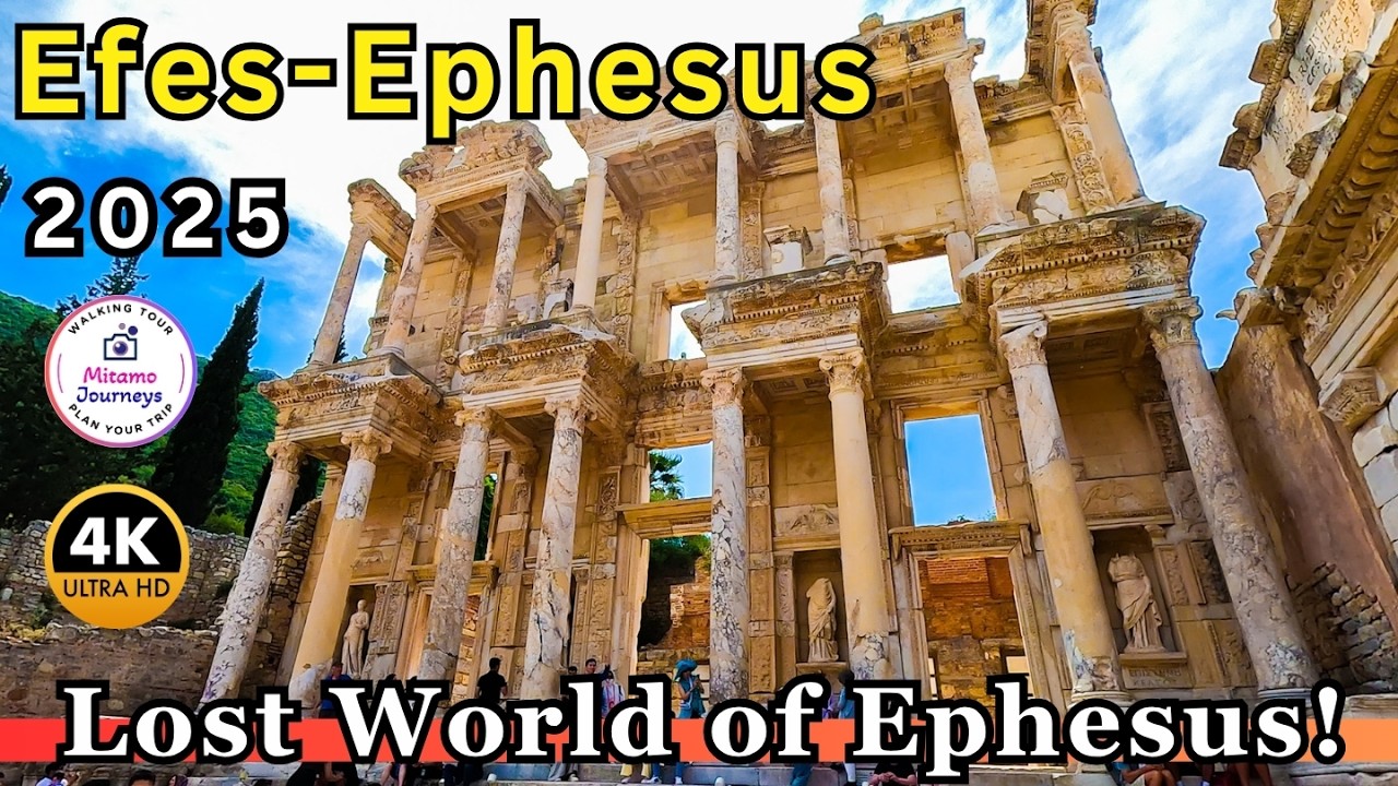 Izmir Turkey 2025 Ephesus Ancient City 4K Walking Tour | Ancient Ruins You Won’t Believe Exist!