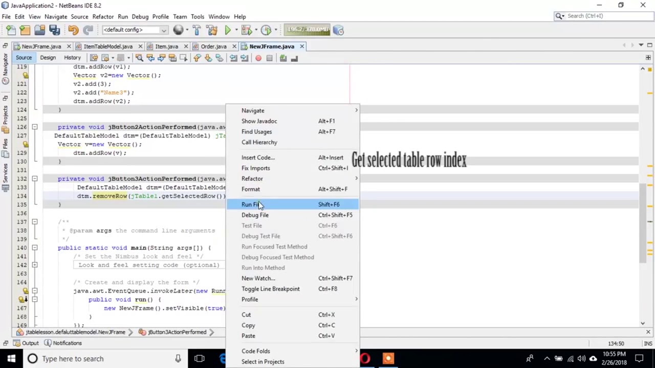 Java   JTable   Default Table Model