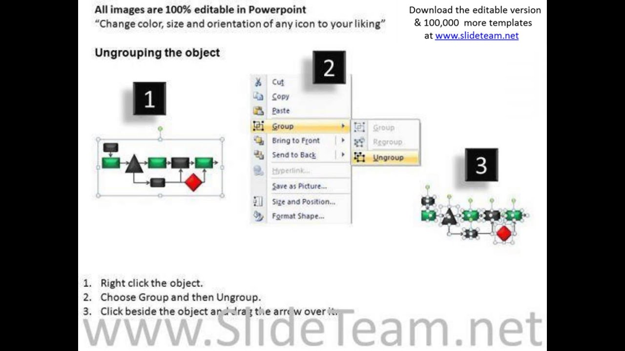editable flow chart template for powerpoint presentations