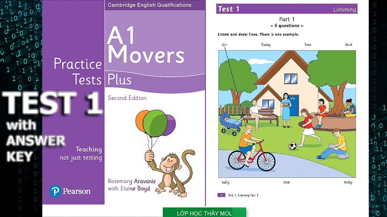 Movers PLUS 5 Practice Tests - Listening Test 1 | Lớp Học Thầy Mol