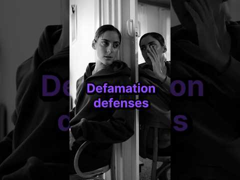 Defamation defenses