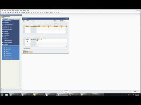 SAP Business One - Repetitive production entry