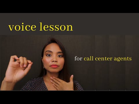 Voice Lesson for Call Center Agents | the basics