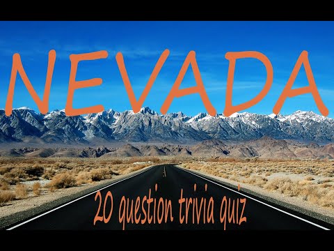 NEVADA  - STATE TRIVIA QUIZ - 20 Questions about the state of NEVADA  {ROAD TRIpVIA- ep:227]