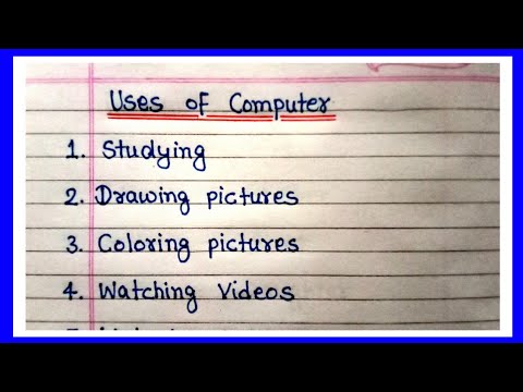 Uses of Computer | 10 Uses of Computer | Uses of Computer in English