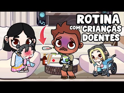 ROTINA DA NOITE COM CRIANÇAS DOENTES | AVATAR WORLD ROTINAS E HISTÓRIAS