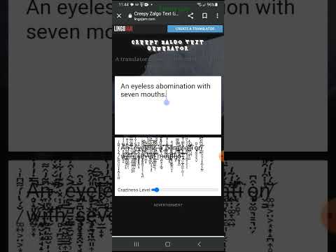 how to get creepy text generator