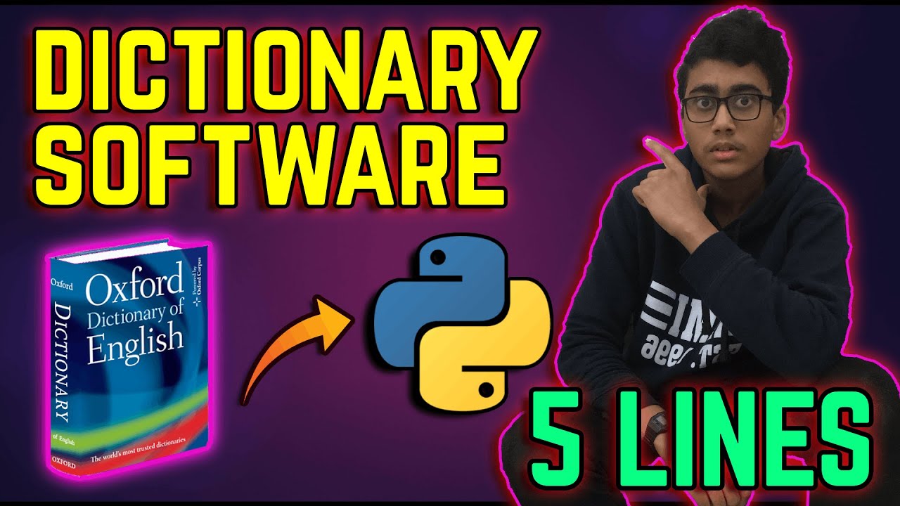 Live Dictionary App with Python in 5 LINES!  |  - Digital Dictionary Application with Python !.