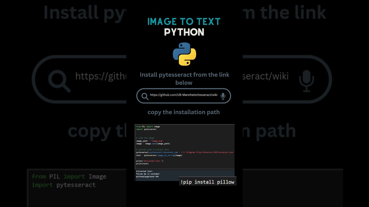 Extract text from images with Python!