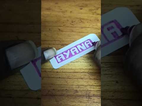 comment ur name. #nameartvideo #namestatus #name #satisfyingvideo #nameart #ayana
