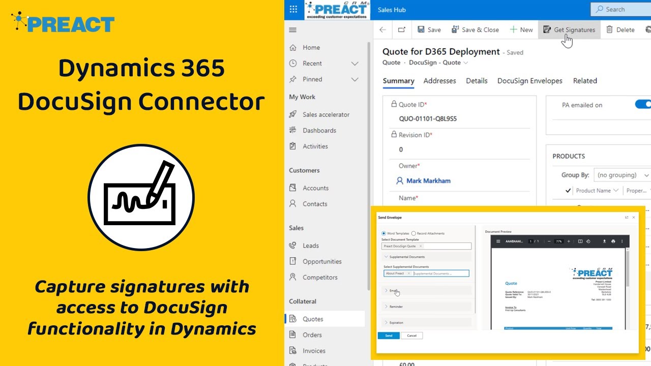 DocuSign Connector for Microsoft Dynamics 365