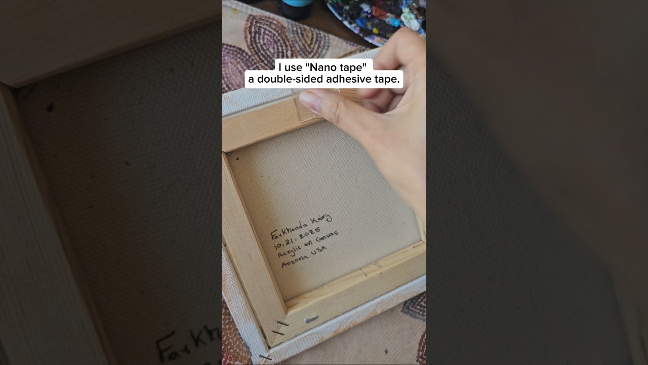 things that u can write on the back of your paintings #art #painting #shorts #artist