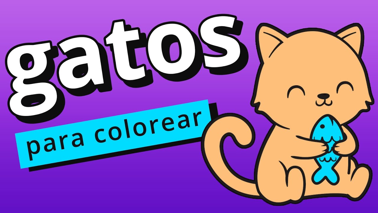 Gatos para colorear - NUEVO PDF PARA DESCARGAR!!