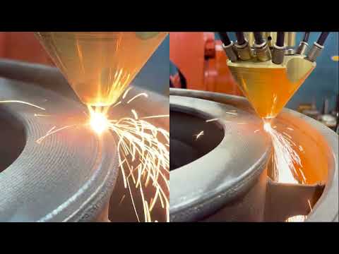 Laser-cladding repair of turbo compressor housing