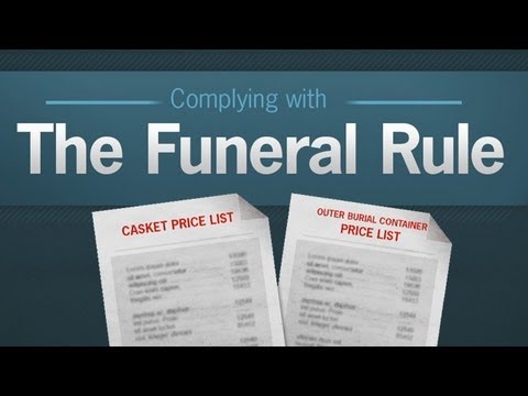 Complying with the Funeral Rule - Business Tips | Federal Trade Commission