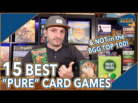 15 Best "Pure" Card Games (NONE are in the BGG Top 100!) | No Tokens Allowed - Only Cards