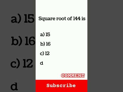 square root of 144 ? #short #maths #mathspuzzle #puzzle #riddle