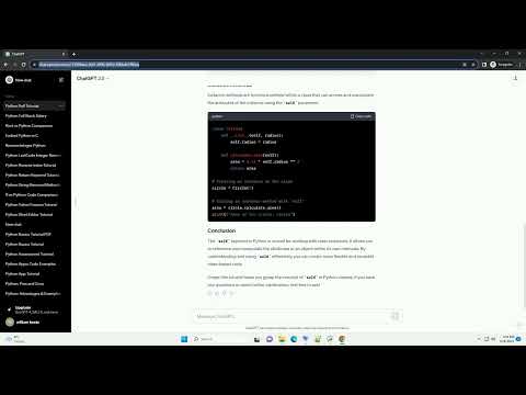 self in python def