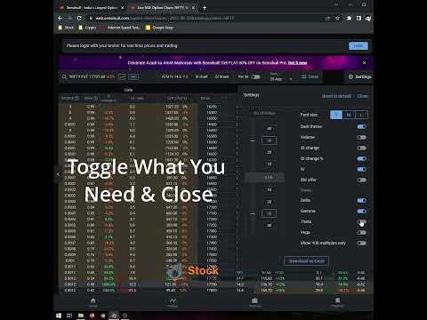 How To Check Option Greeks (Theta | Vega | Gamma | Delta)