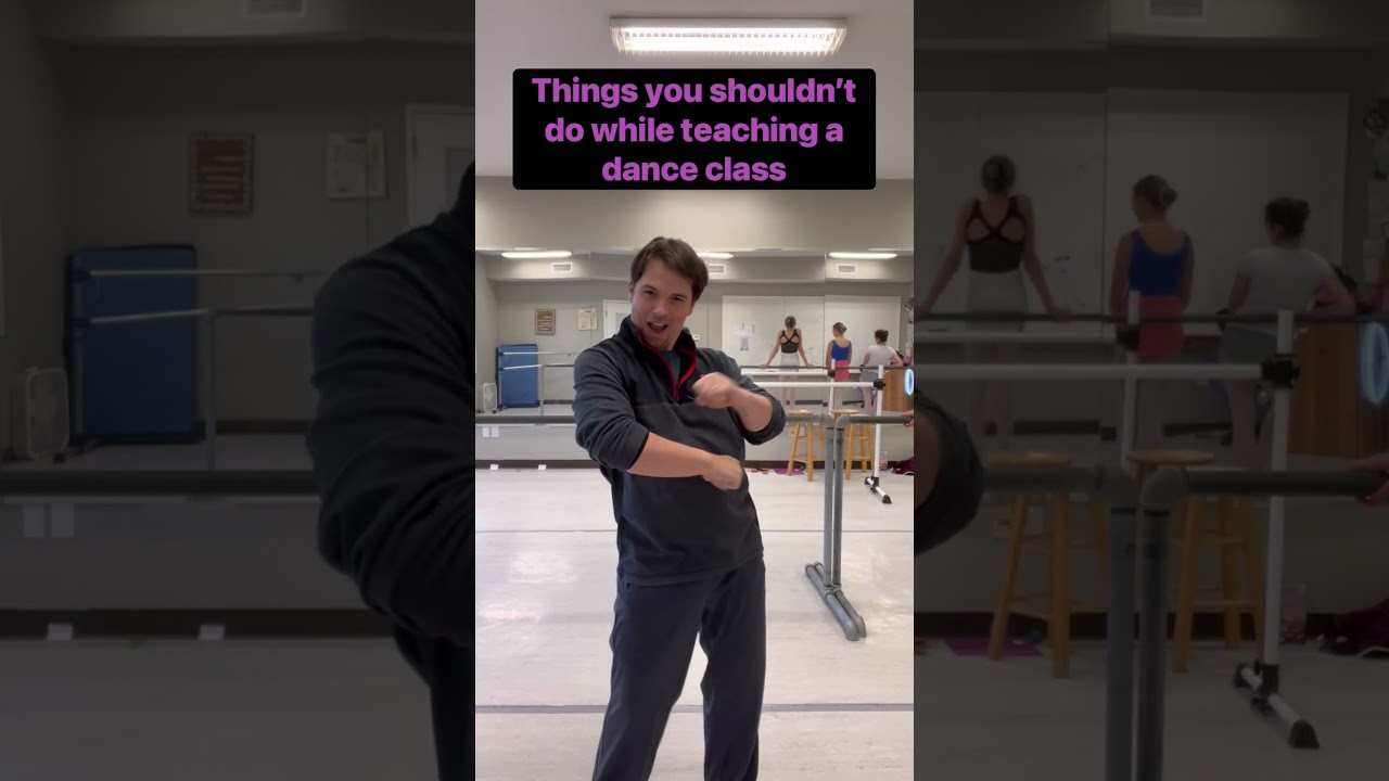 Things you shouldn’t do while teaching a dance class #dancereels #danceteacher #shorts