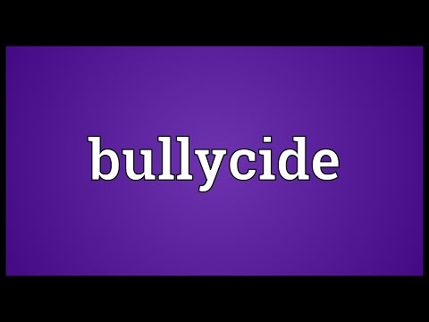Bullycide Meaning