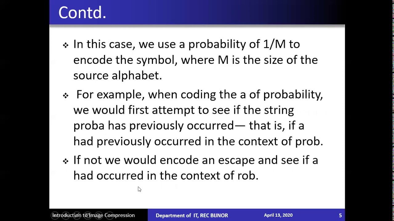 PPM(Predictive partial match)