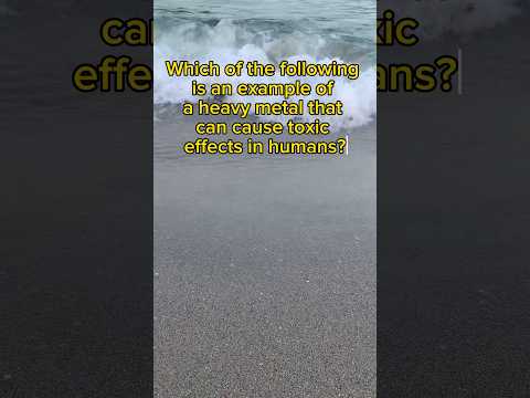 Which of the following is an example of a heavy metal that can cause toxic effects in humans?